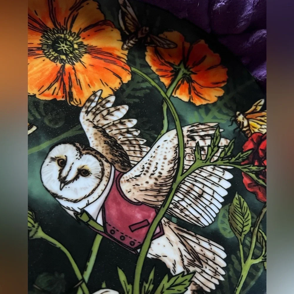 West Elm | Kitchen | West Elm Dapper Animal Floral Owl Plate | Poshmark